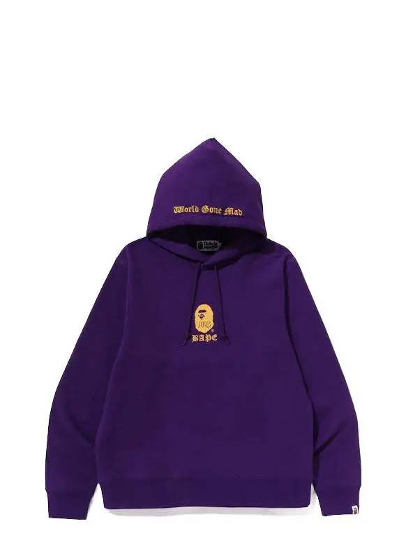 BAPE A Bathing Ape Pullover Hoodie - Purple