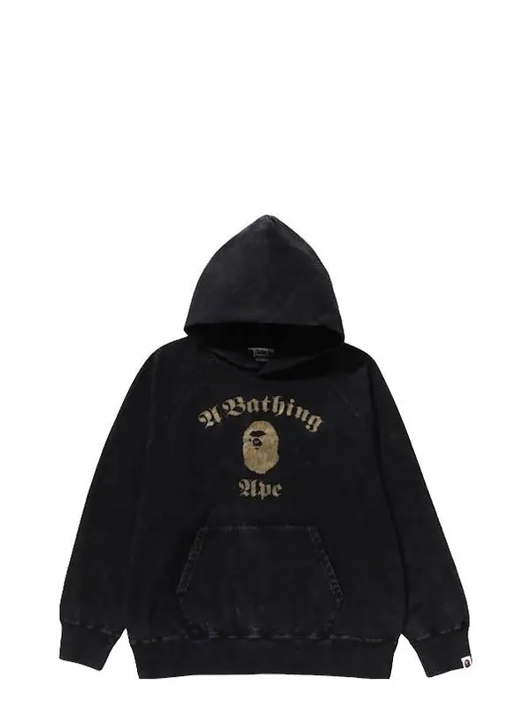 A BATHING APE Overdye Pullover Hoodie - Black