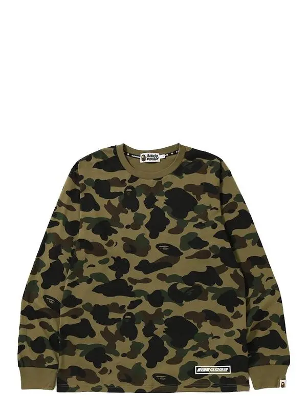 A BATHING APE 1st Camo Long Sleeve Tee Shirt - Green