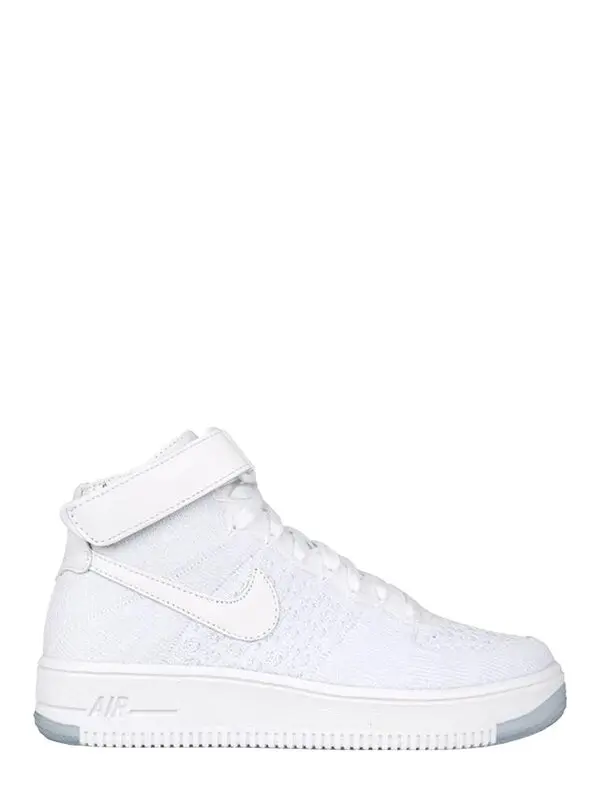 Nike Air Force 1 Flyknit High-top Sneakers - White/pure Platinum
