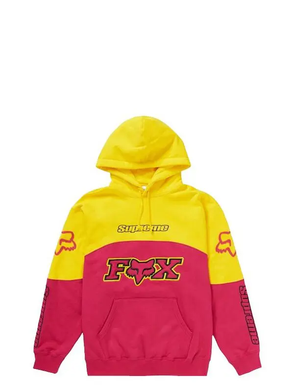Supreme Fox Racing Hooded Sweatshirt - Pink