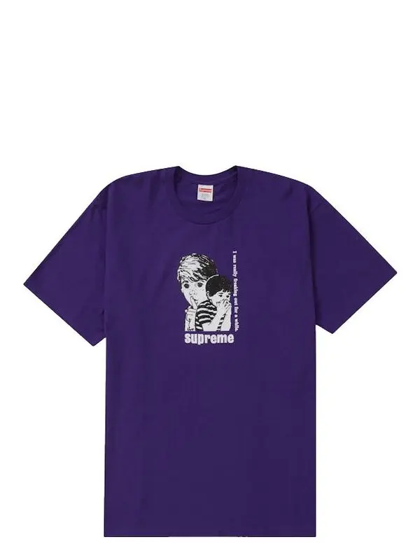 Supreme Freaking Out Tee Shirt - Purple