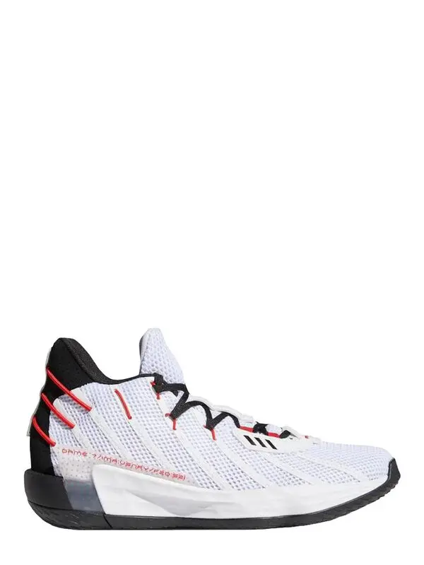 Adidas Dame 7 Rip City Sneakers - Cloud White/core Black/scarelet Red