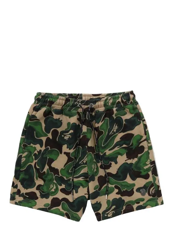 BAPE A Bathing Ape Art Camo Sweat Shorts - Green