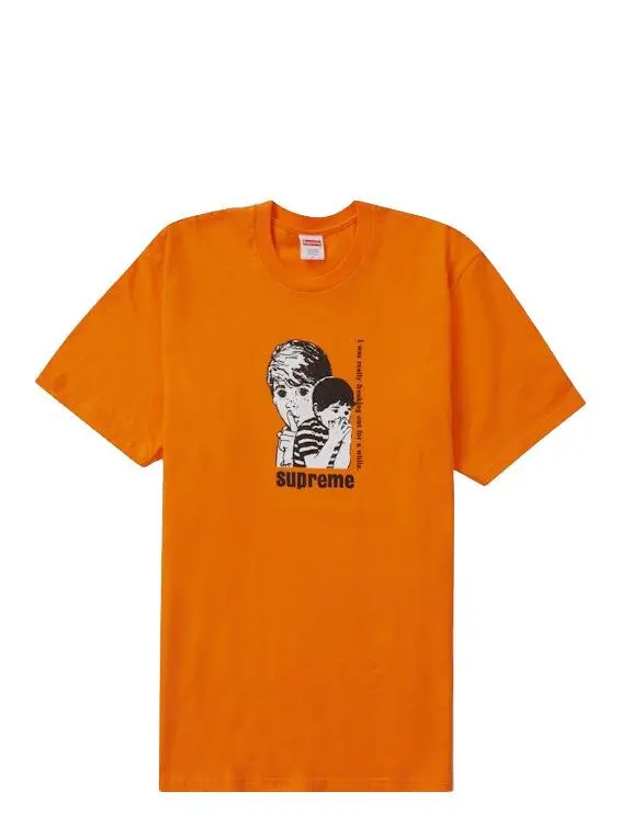 Supreme Freaking Out Tee Shirt - Orange