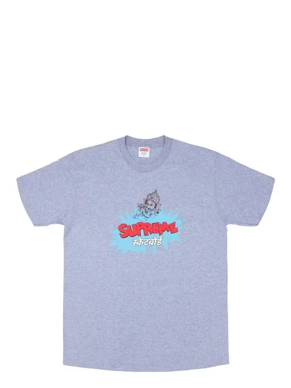 Supreme Ganesha Tee Shirt - Heather Grey