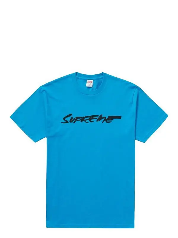 Supreme Futura Logo Tee Shirt - Bright Blue