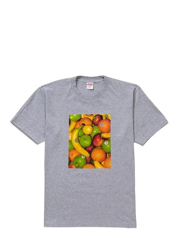 Supreme Fruit Tee Shirt - Heather Grey
