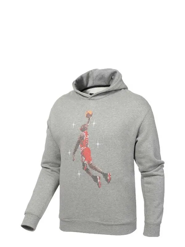 JORDAN Essentials Slam Dunk Contest Graphic Fleece Hoodie - Carbon Heather