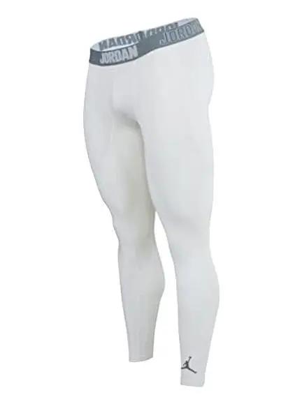 JORDAN All Season Compression Tight Pants - White/grey