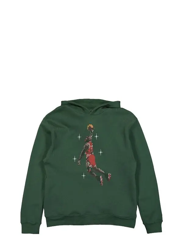 JORDAN Essentials Slam Dunk Contest Graphic Fleece Hoodie - Pine Green