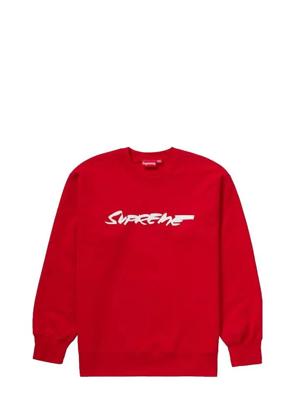 Supreme Futura Logo Crewneck Sweatshirt - Red