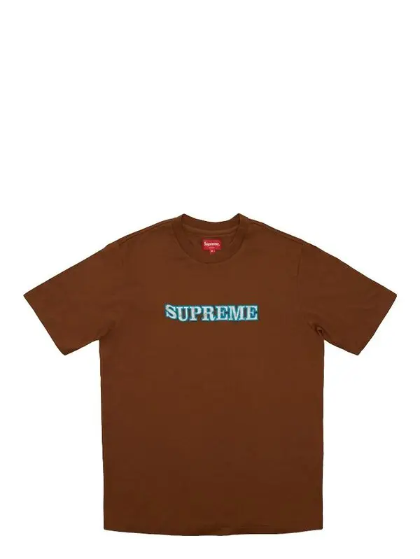 Supreme Floral Logo Tee Shirt - Brown