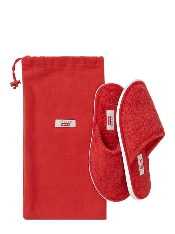Supreme X Frette Slippers - Red