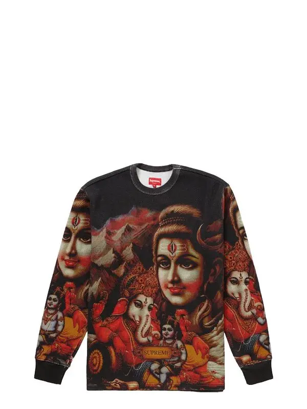 Supreme Ganesh Long Sleeve Thermal - Black