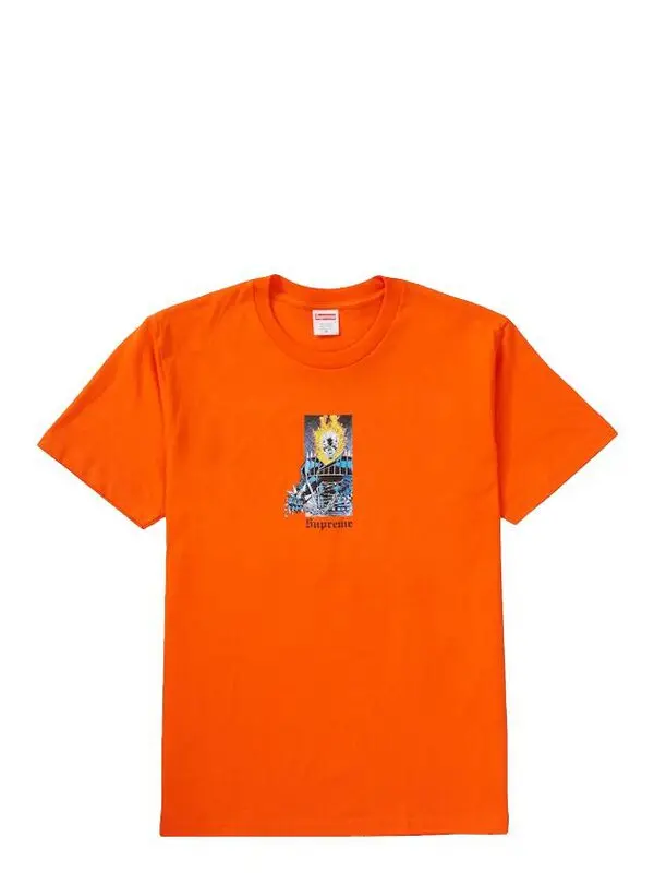 Supreme Ghost Rider Tee Shirt - Orange