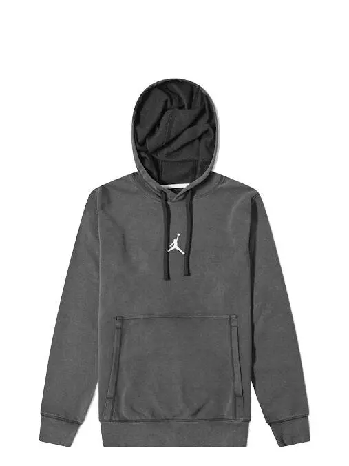 JORDAN Air Fleece Pullover Hoodie - Black/white