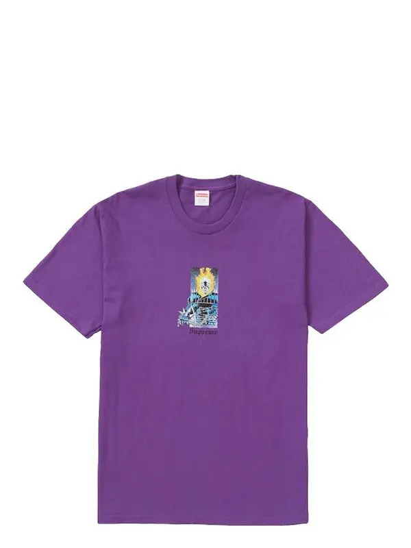 Supreme Ghost Rider Tee Shirt - Purple