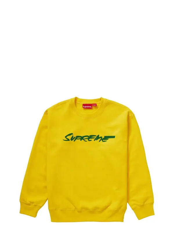 Supreme Futura Logo Crewneck Sweatshirt - Yellow