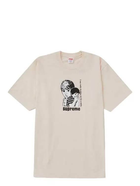 Supreme Freaking Out Tee Shirt - Natural
