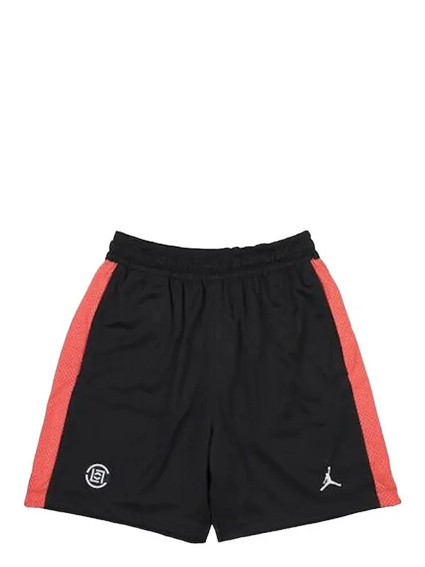 JORDAN Clot Premium Mesh Bball Shorts - Black/red