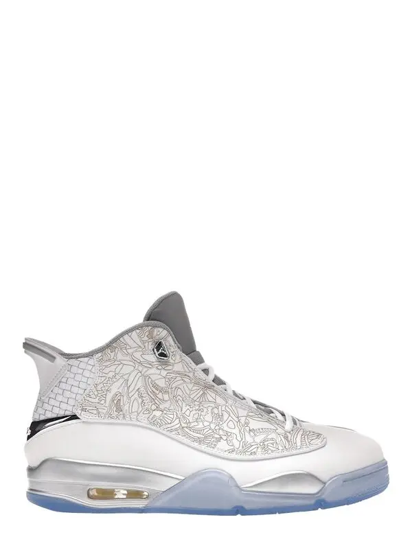 JORDAN Dub Zero Laser Sneakers - White/metallic Silver