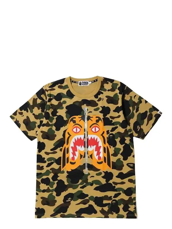 A BATHING APE 1st Camo Tiger T-shirt - Yellow