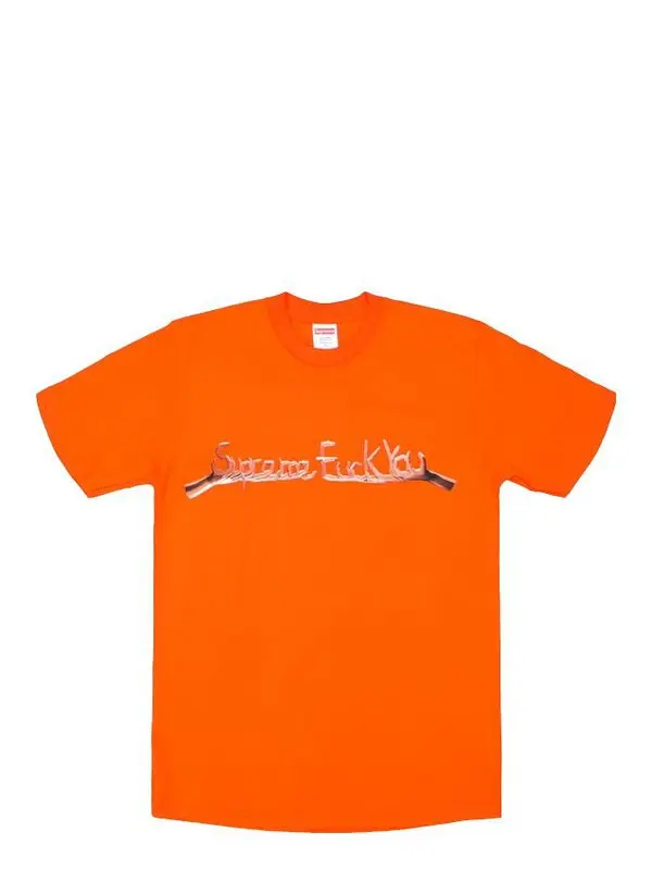 Supreme Fuck You Tee Shirt - Orange