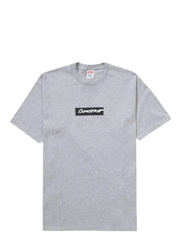 Supreme Futura Box Logo Tee Shirt - Heather Grey