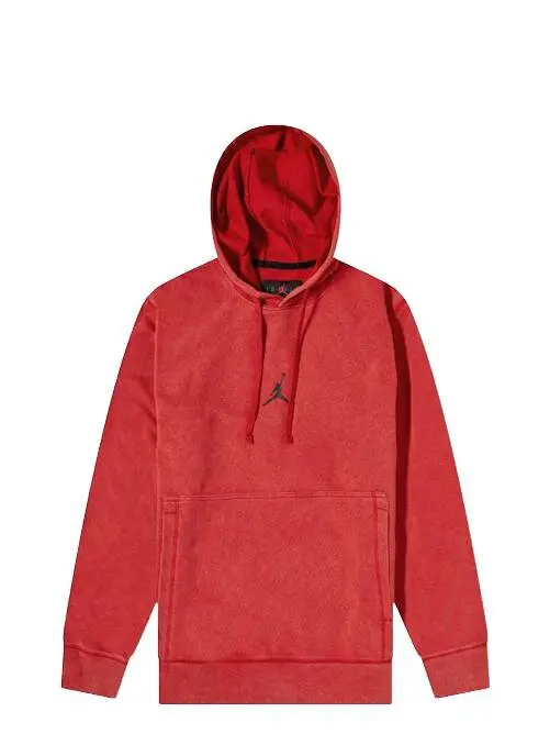 JORDAN Drifit Air Fleece Pullover Hoodie - Gym Red/black