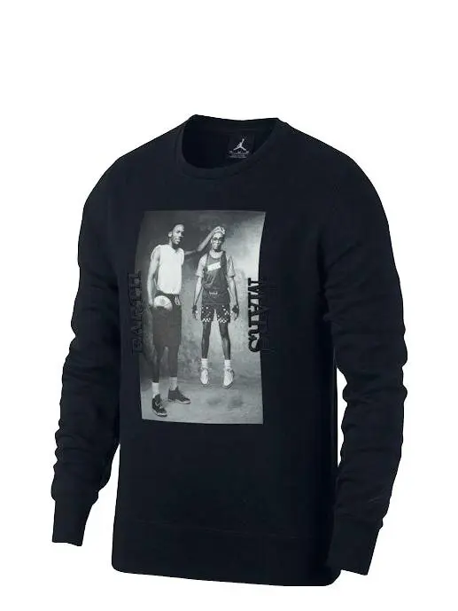 JORDAN Air Sportswear Flight Fleece Aj3 Crewneck Sweatshirt - Black