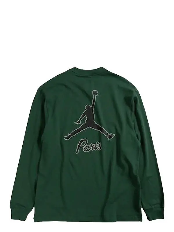 JORDAN Paris Saintgermain Long Sleeve Tee - Noble Green