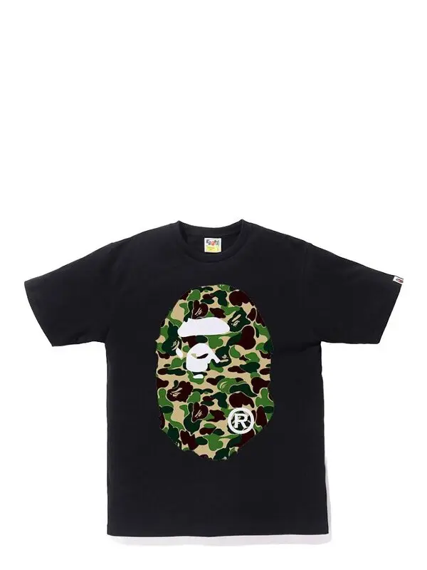 A BATHING APE Abc Big Ape Head Tee Shirt - Black/green