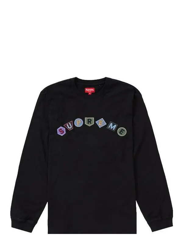 Supreme Geo Arc Long Sleeve Top - Black