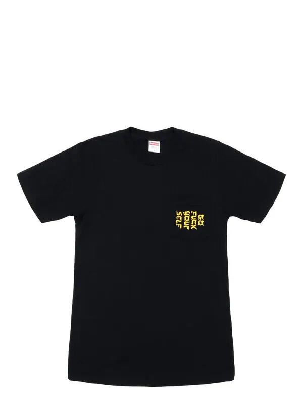 Supreme Go Fuck Yourself Pocket Tee Shirt - Black
