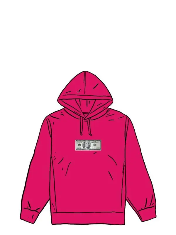 Supreme Franklin Hooded Sweatshirt - Fuchsia