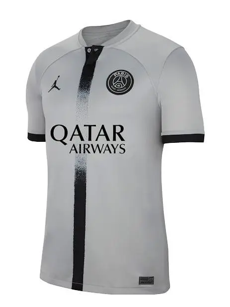 JORDAN Paris Saintgermain 2022/23 Stadium Away Jersey - Light Smoke Grey