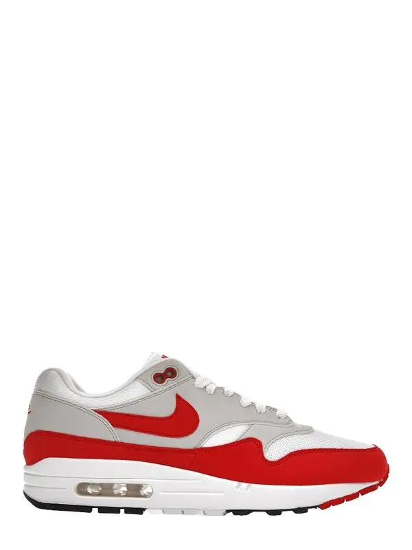 Nike Air Max 1 Anniversary Sneakers - White/university Red/neutral Grey