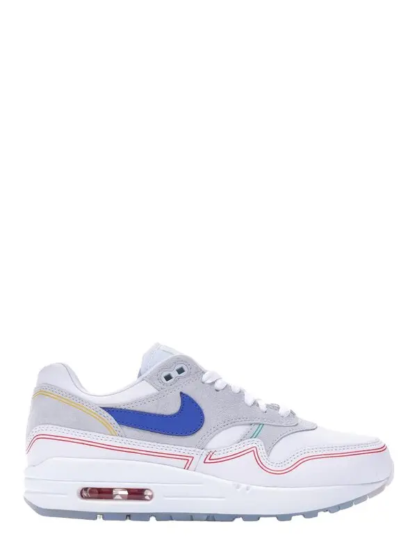 Nike Air Max 1 Centre Pompidou Day Sneakers - Pure Platinum/royal Blue/white