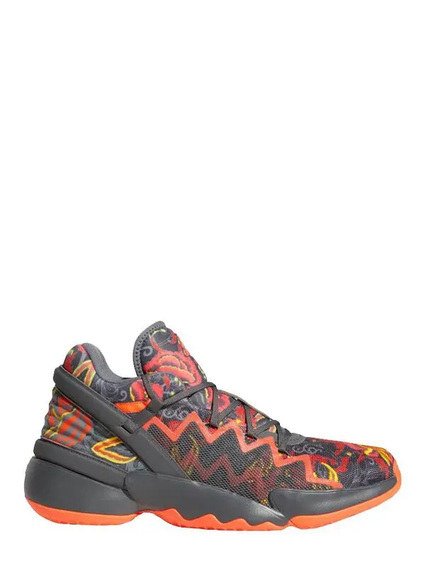Adidas D.o.n. Issue #2 Floral Sneakers - Grey Five/crew Yellow/solar Red