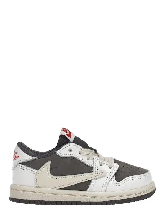 JORDAN 1 Retro Low Og Sp Travis Scott Reverse Mocha Sneakers - Sail/university Red/ridgerock