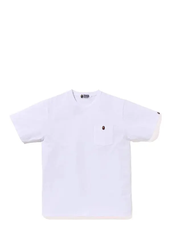 A BATHING APE One Point Pocket Tee Shirt - White