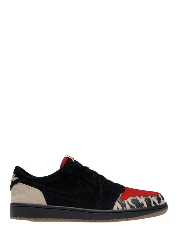 JORDAN 1 Retro Low Og Sp Solefly - Black/sport Red/beige