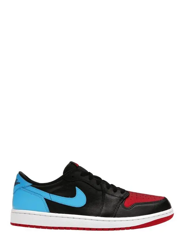 JORDAN 1 Retro Low Og Nc To Chi - Black/dark Powder Blue/gym Red