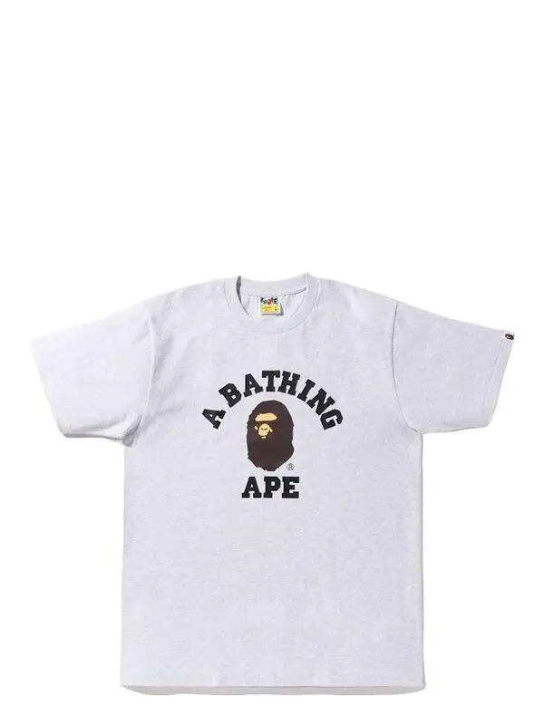A BATHING APE Online Exclusive College Tee Shirt - Grey