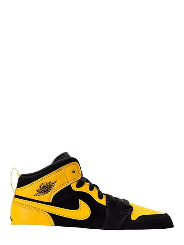 JORDAN 1 Retro Mid Sneakers - Black/varsity Maize/white