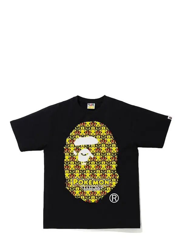A BATHING APE Pokémon Baby Milo Ape Head #1 Tee Shirt - Black