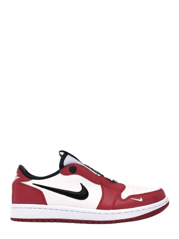 JORDAN 1 Retro Low Slip-on Sneakers - Varsity Red/black/white
