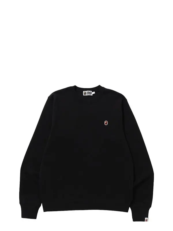 A BATHING APE One Point Crewneck Sweatshirt - Black