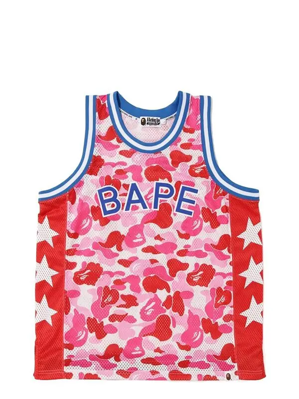 BAPE Abc Basketball Tank Top - Pink